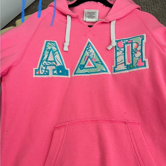Tops | Adpi Stitched Letter Sweatshirt | Poshmark